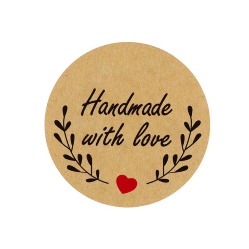 Jual Sticker Handmade With Love Stiker Handmade With Love Stiker Toples ...