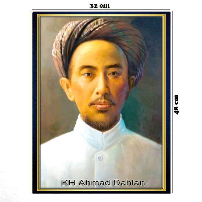Jual Frame dan poster photo Kh ahmad dahlan uk 32 x 48 | Shopee Indonesia