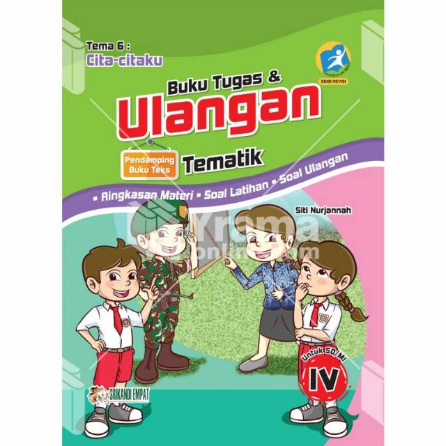 Jual Buku Tugas Dan Ulangan Tematik Sd Mi Kelas 4 Tema 6 Cita Citaku