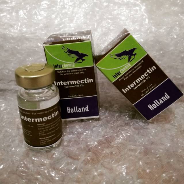 Jual Intermectin injeksi 10ml obat anti parasit obat cacing untuk hewan ...