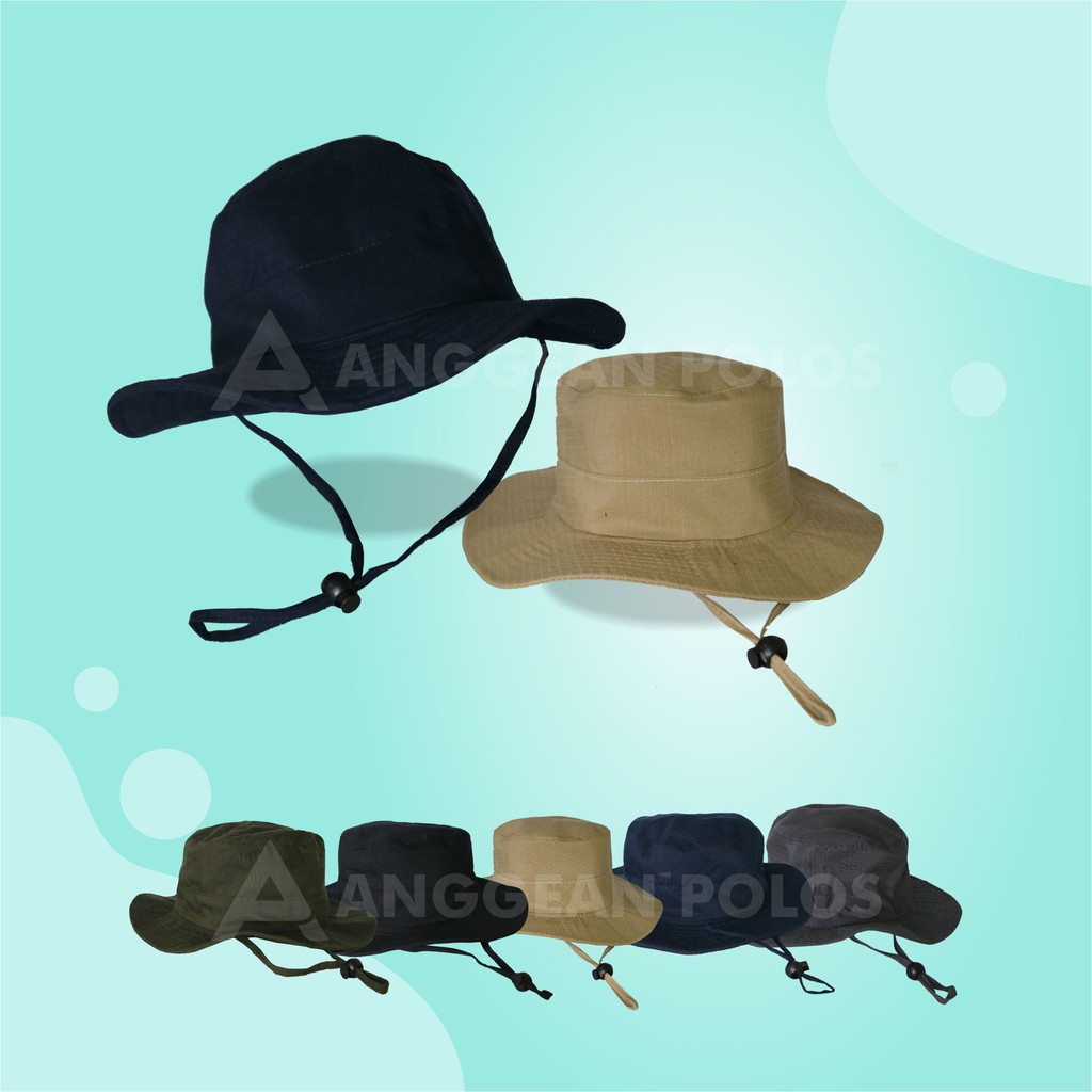 Jual Topi Rimba Polos Rimba Hat Topi Gunung Pria Wanita | Shopee Indonesia