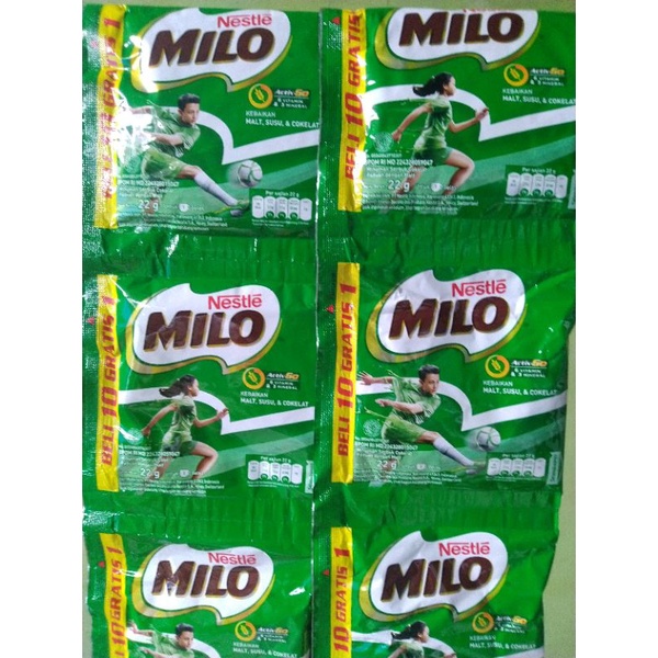 Jual Milo Sachet 22gram 1 Renceng 10 Sachet | Shopee Indonesia