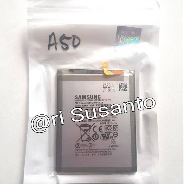 Jual Baterai Samsung Galaxy A20 A205 / A30 A305 / A50 A505 2019 EB-BA505ABU Kualitas Original ...