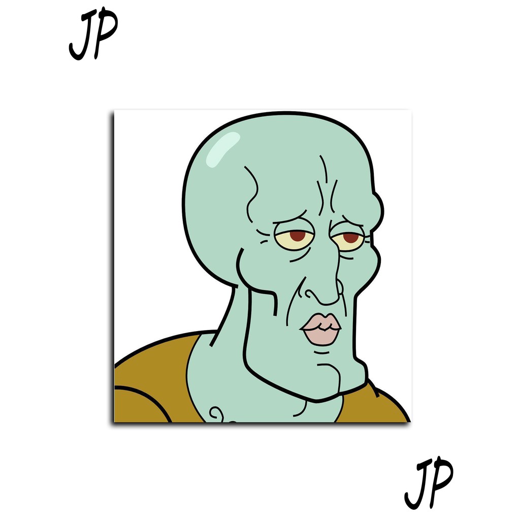 Jual Poster Hiasan Dinding Lukisan Repro Mahakarya Squidward Spongebob ...