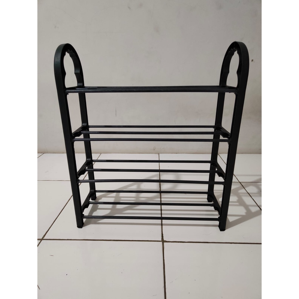 Jual rak sepatu/sendal plastik 4susun minimalis | Shopee Indonesia