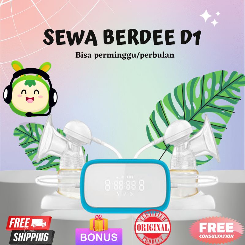 Jual Sewa Pompa Asi Berdee D1 Breastpump Elektrik Rechargeable | Shopee ...