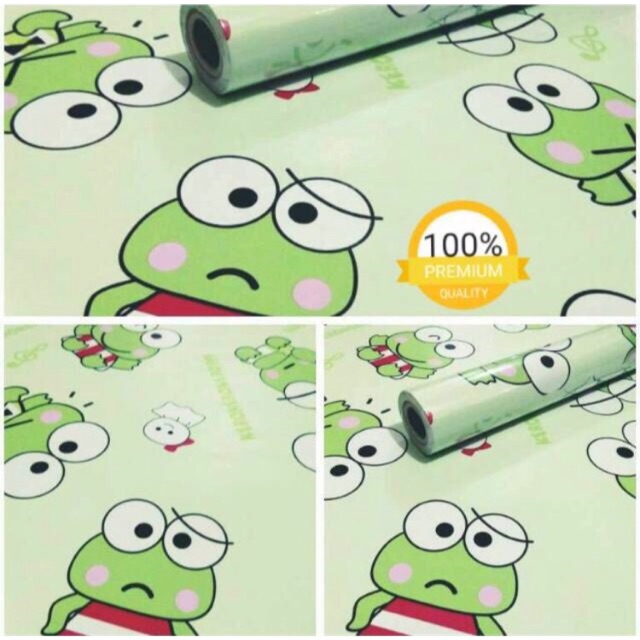 Jual Wallpaper Keroppi 10 Meter x 45 Cm | Shopee Indonesia