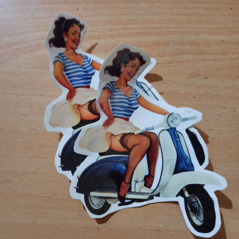 Jual Vespa pin up girl Lambretta | Shopee Indonesia Jual Vespa pin up girl Lambretta | Shopee Indonesia