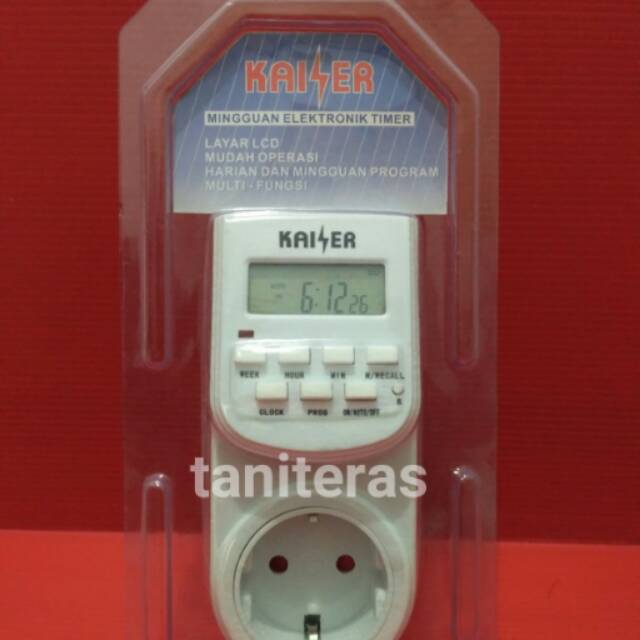 Jual Stop Kontak Timer Digital Kaiser | Shopee Indonesia