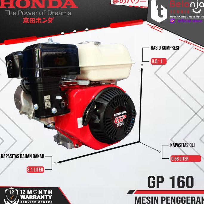Jual MESIN PENGGERAK HONDA GP 160 JIALING 5.5 HP BENSIN SERBAGUNA GP160 | Shopee Indonesia