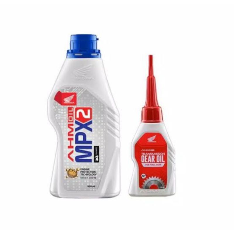 Jual Paket Oli Honda MPX 2 800 ml + Gardan AHM 120 ml Gear Oil MPX2 For ...