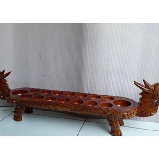 Jual Dakon Congklak Tradisional kayu Jati Ukiran Bentuk Naga | Shopee ...