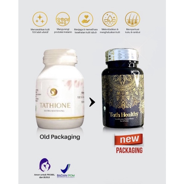 Jual KAPSUL TATHIONE EXTRA WHITENING(new tathione healthy bpom ...