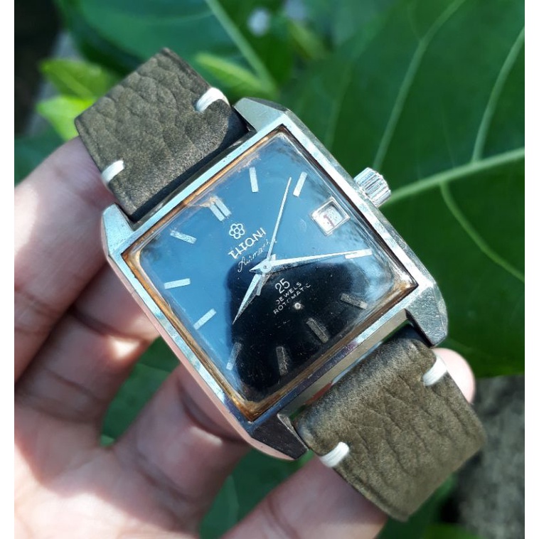 Jual Jam Tangan Titoni Airmaster Tank Automatic Original Black Dial ...
