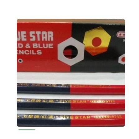 Jual Pensil Five Star Merah Biru (1 lsn) | Shopee Indonesia