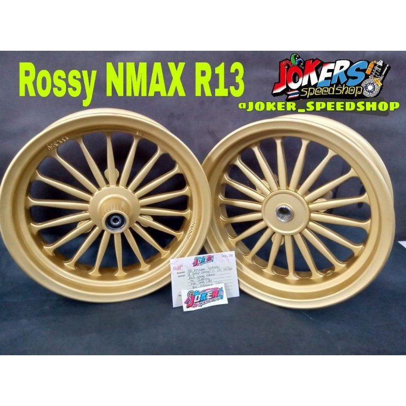 Jual Velg VRossi Rossy Galaxy Daytona NMAX OLD dan NMAX NEW Putih Gold ...