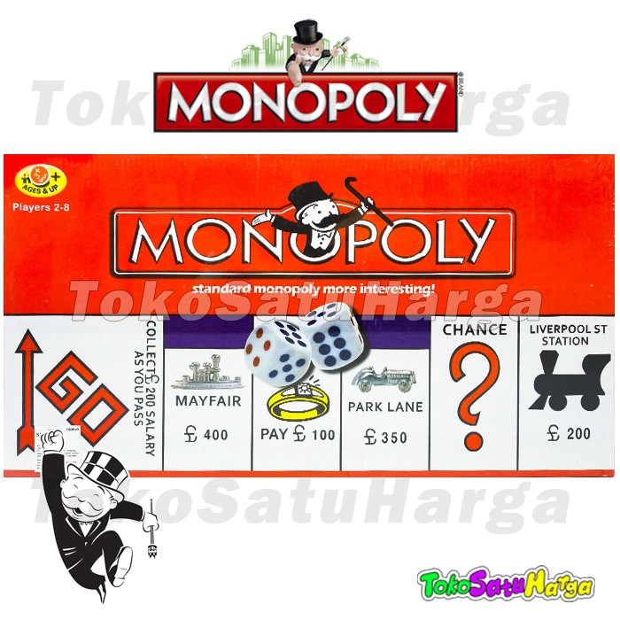 Jual Mainan Anak Edukasi Monopoly board game original International ...