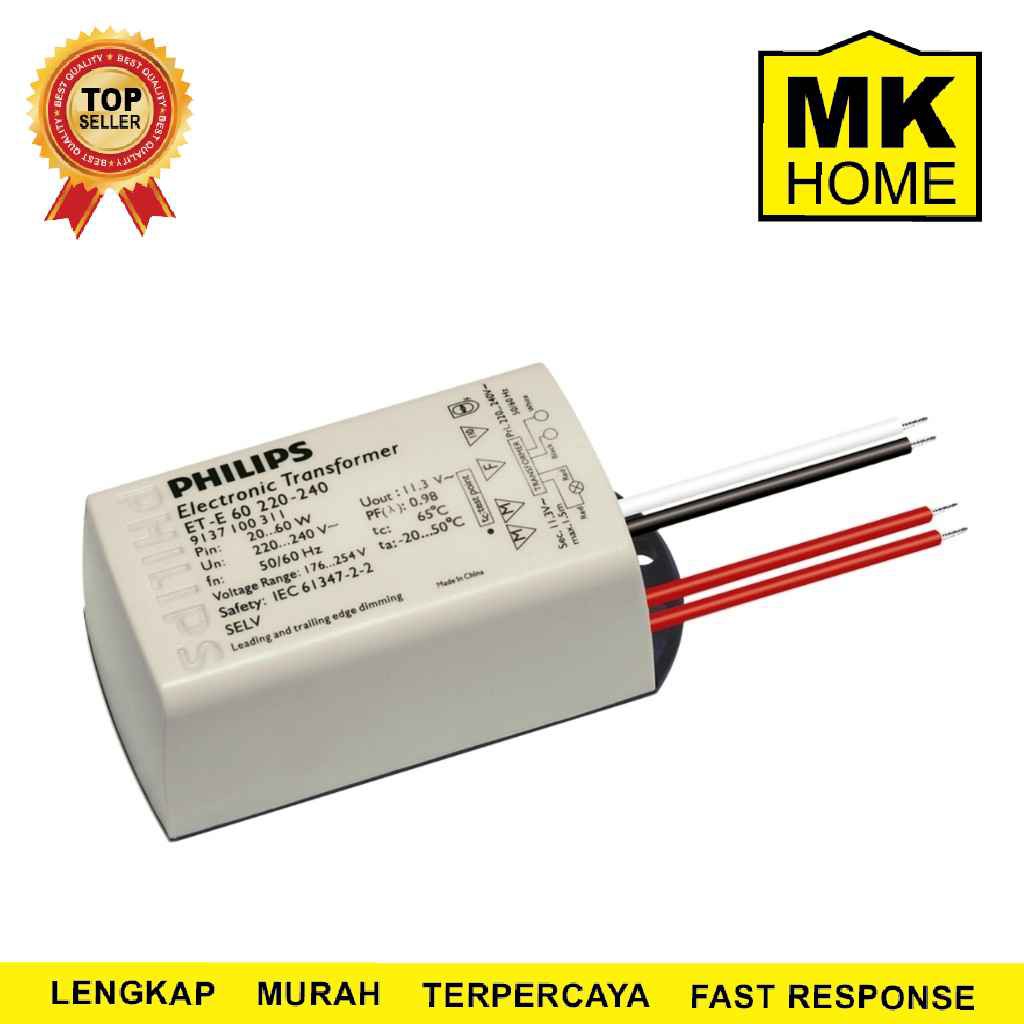 Jual Trafo Lampu TL PHILIPS 20 W / 20 Watt / Trafo Neon Panjang BTA ...