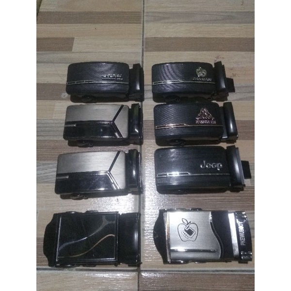 Jual Kepala Gesper rel & jepit angkat ukuran 4 cm.warna hitam & nekel ...