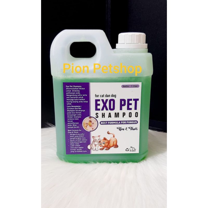 Jual EXO Shampo Anti Flea & Thick /Kutu 1 liter (untuk anjing dan ...