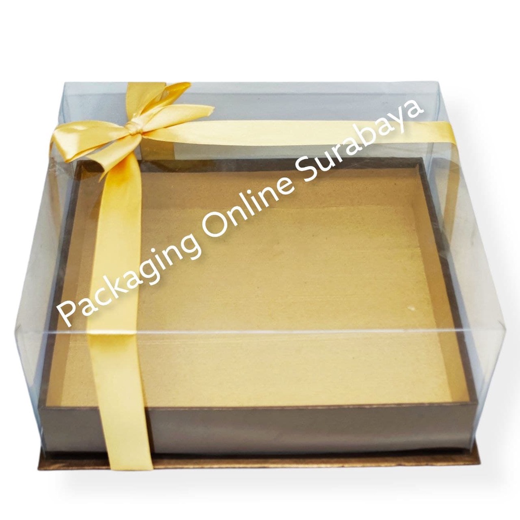 Jual Box Mika Hardboard Mika Packaging Kemasan Kotak Puding Tart Ayam ...