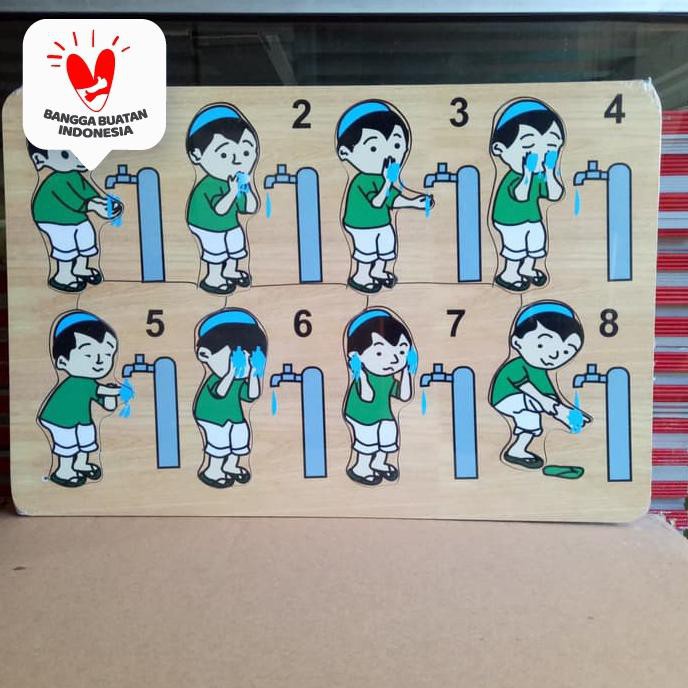 Jual PUZZLE / PUZLE / PAZEL KAYU MDF TATA CARA WUDHU - GAMBAR LAKI ...