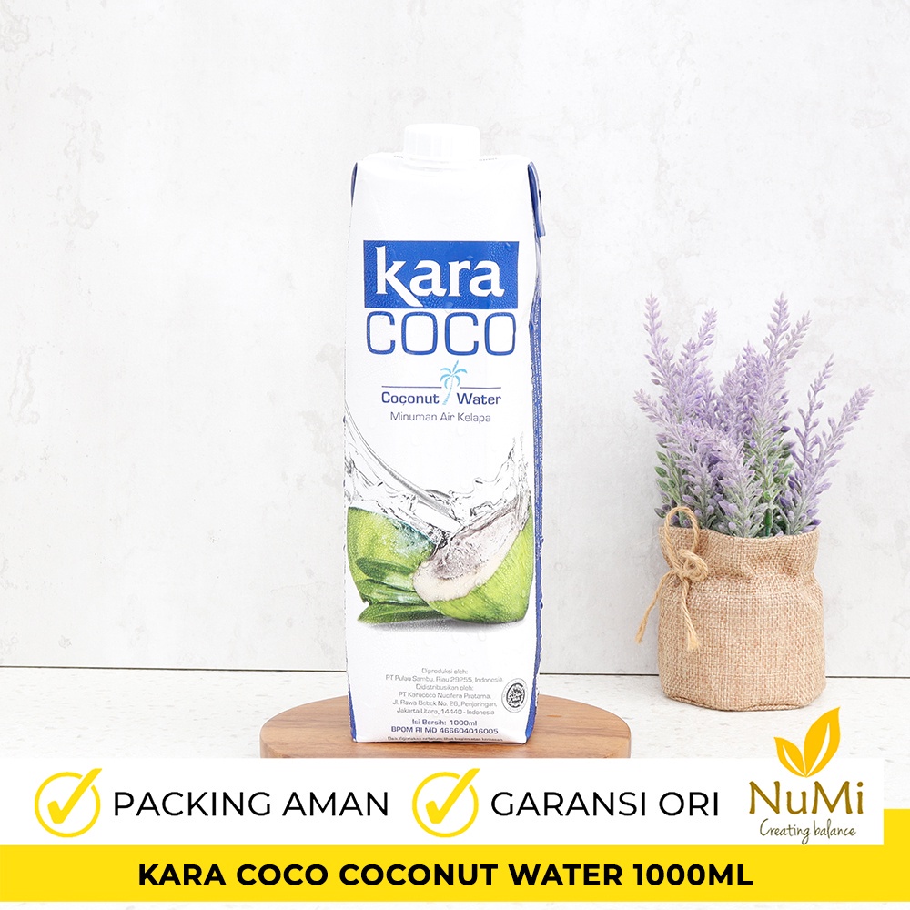 Jual 1000ML KARA Coco Air Kelapa Asli (Pure Coconut Water) 1L BOX - KARA INDONESIA | Shopee ...
