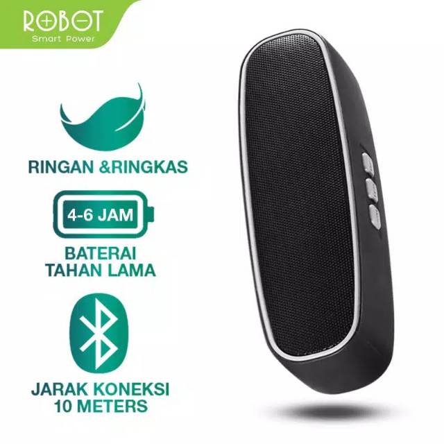 Jual ROBOT RB210 Speaker Bluetooth Stereo Portable Wireless Super Bass ...