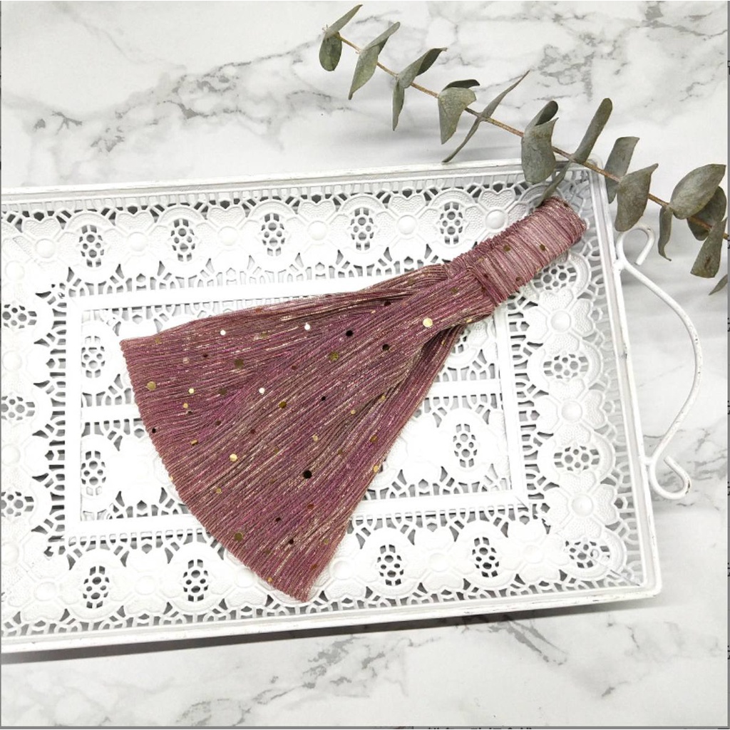 Jual Double-Layer Payet Lebar Hairband Cuci Penutup Wajah Putih Rambut ...