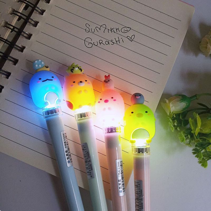 Jual Pulpen Lampu Sumikko Gurashi - Bisa nyala / LED Pen / Pulpen ...