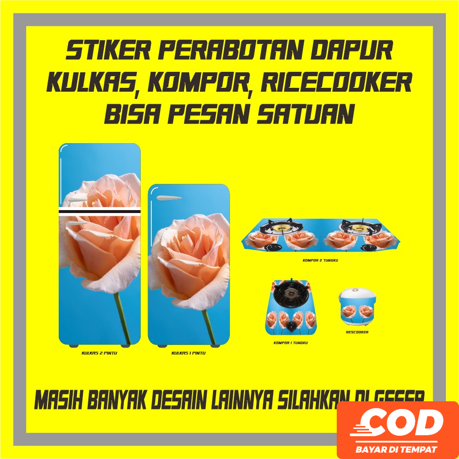 Jual Stiker Sticker Setiker Wallpaper Walpaper dapur Kulkas Kompor 1 ...