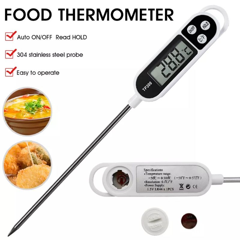 Jual Termometer Makanan Digital BBQ Food Cooking Thermometer susu TP ...