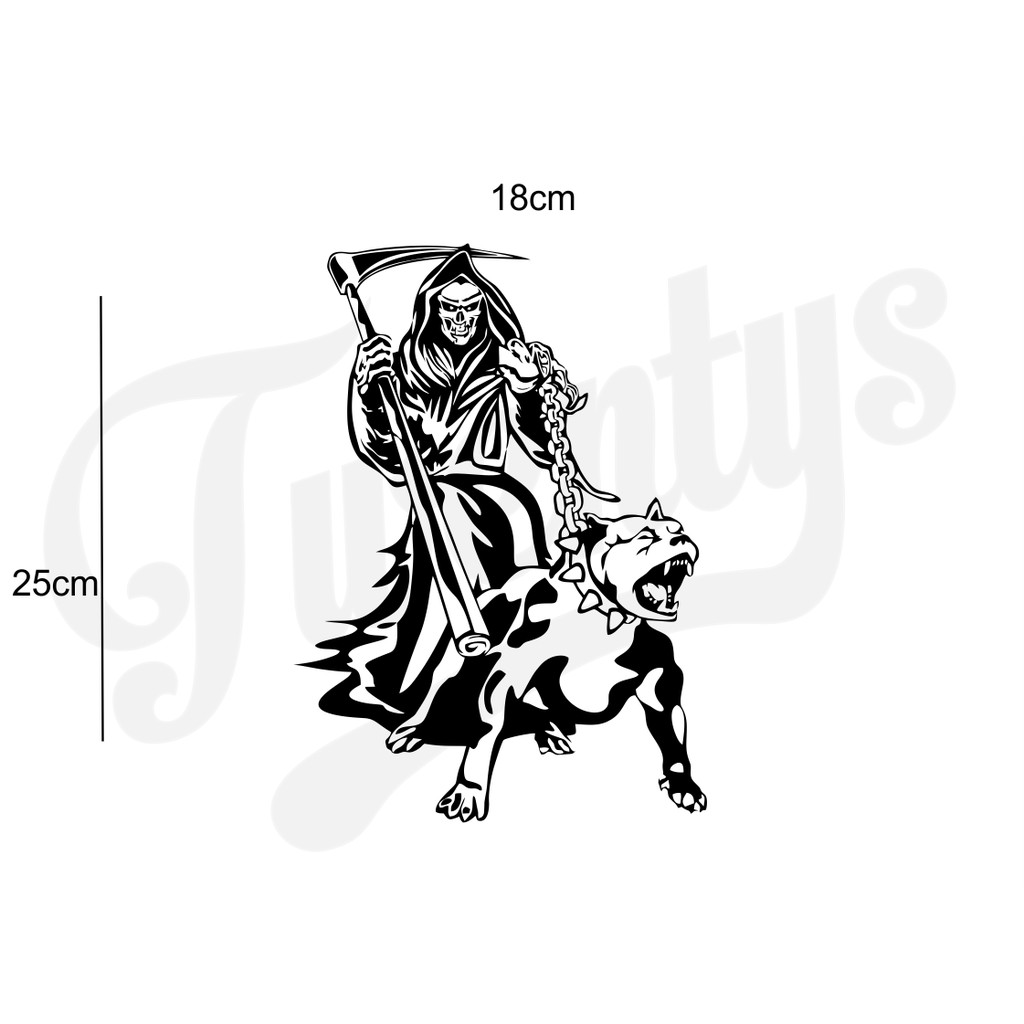 Jual STIKER DOG DEVIL STICKER BISA DITEMPEL DIMANA SAJA | Shopee Indonesia