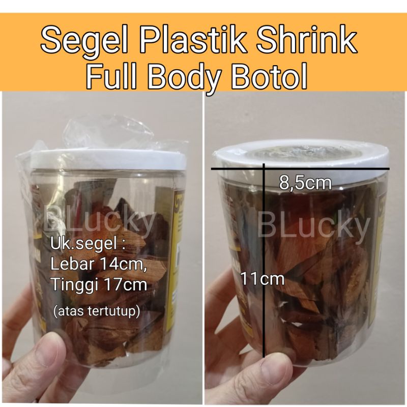 Jual 100pcs Segel Plastik Shrink Full Body utk Toples Fox - ukuran ...