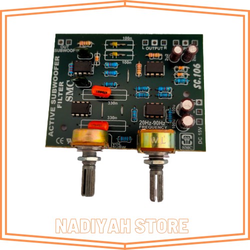 Jual KIT AKTIF FILTER SUBWOFER CROSSOVER SUBWOOFER AKTIF SUB LOW BASS ...