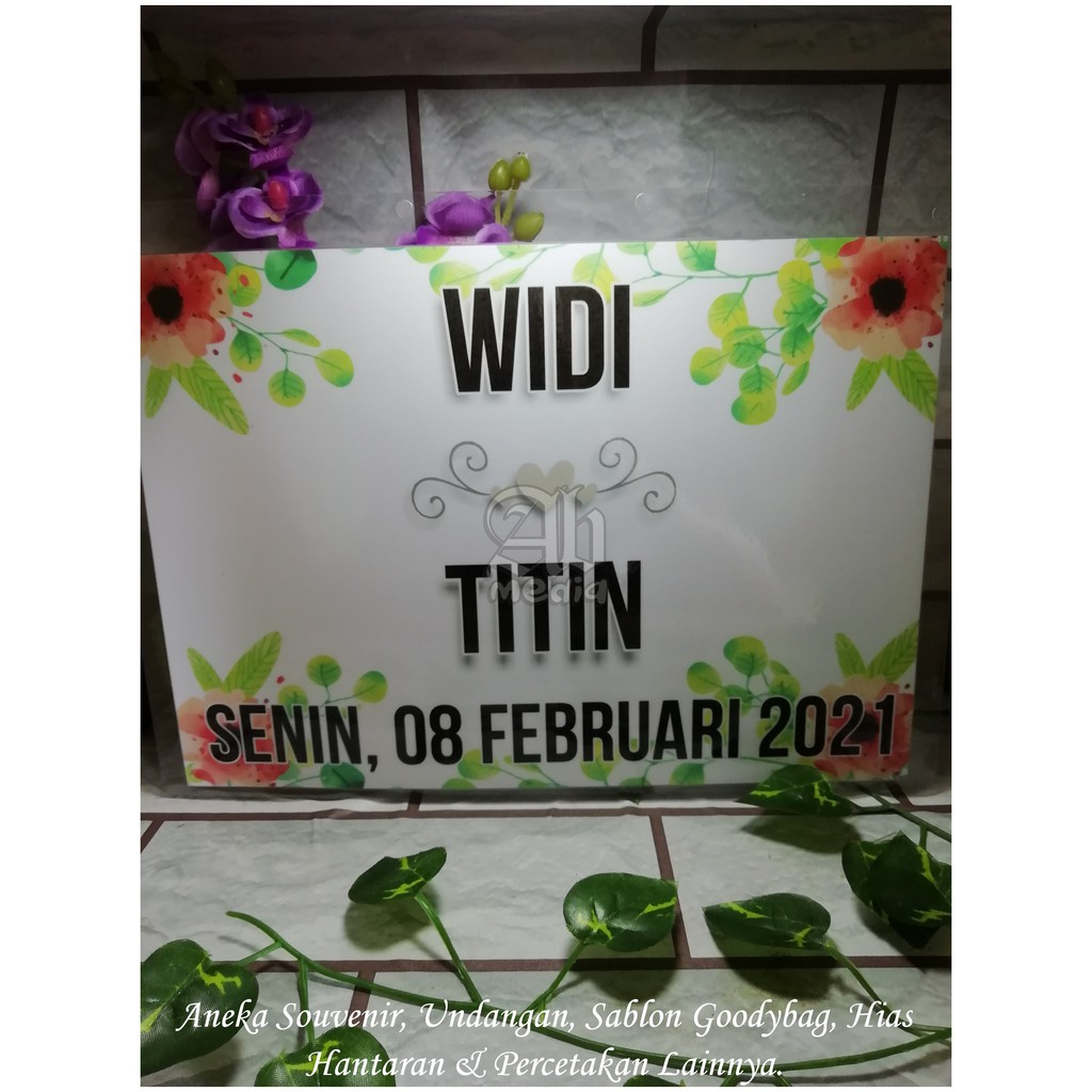 Jual Cetak Nama Janur Pernikahan / Khitanan | Shopee Indonesia