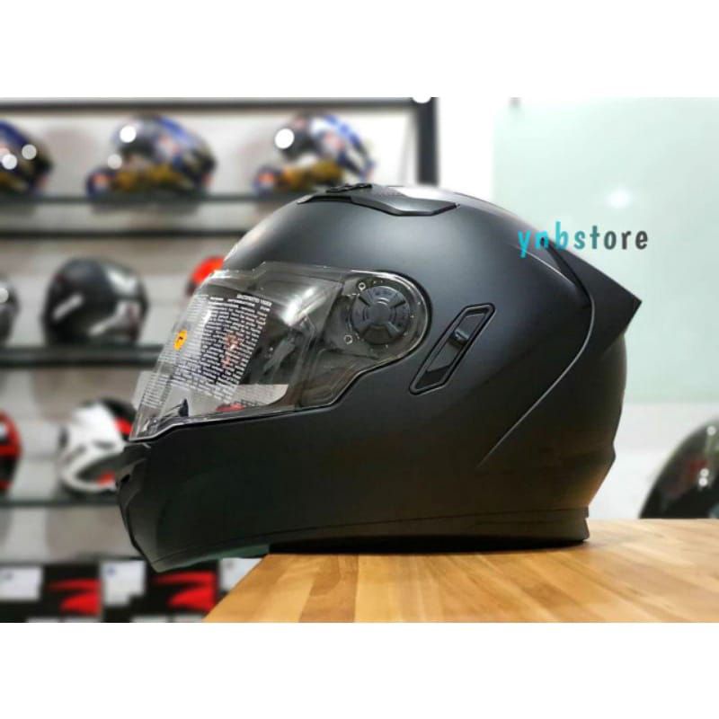 Jual Helm Zeus ZS813 Solid Polos Matt Black Hitam Doff Double Visor ...