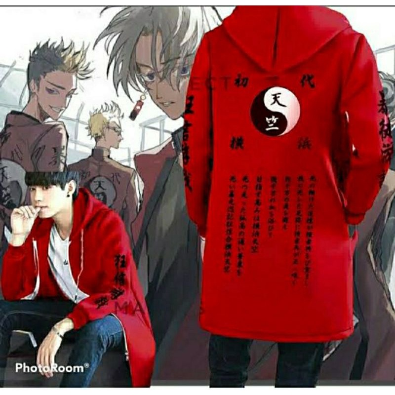 Jual Jaket Jubah Tokyo Revengers Tenjiku / Jaket Anime / Cosplay Hoodie ...