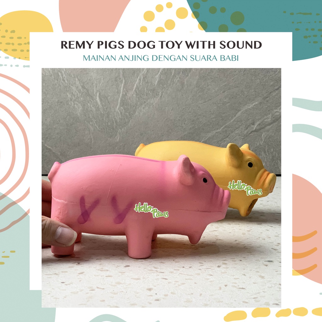 Jual Remy Pig Latex Dog Toy with Pig Sound - Mainan Anjing dengan Bunyi ...