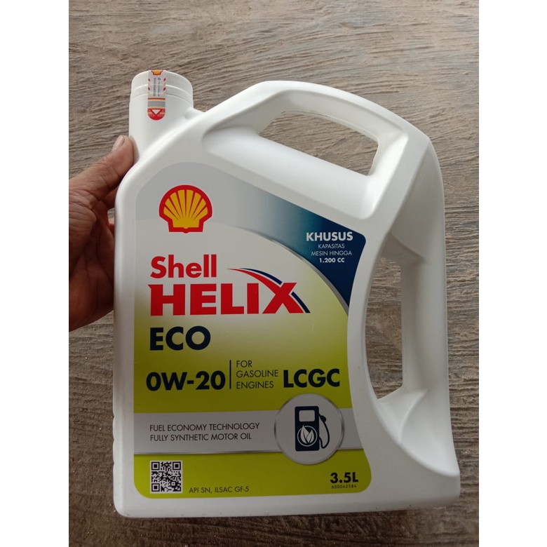 Jual Oli Shell Helix ECO 0W-20 LCGC Original 3.5 Liter | Shopee Indonesia
