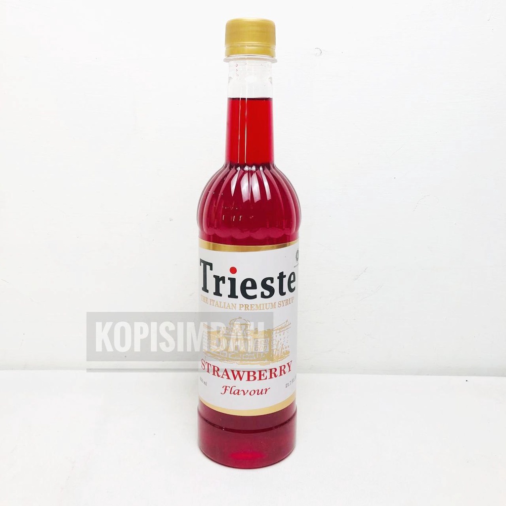 Jual Syrup TRIESTE Rasa STRAWBERRY 650 ml Italian Premium Sirup ...