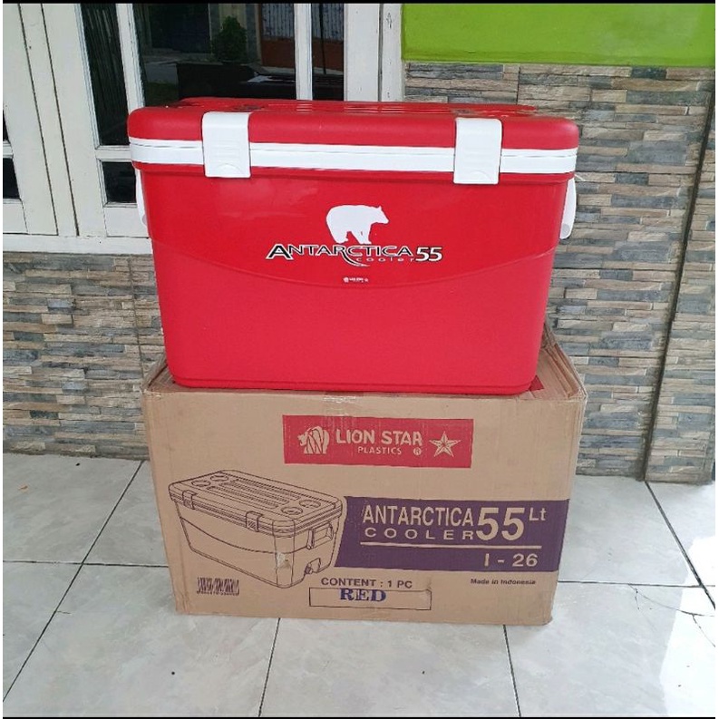 Jual Cooler Box Es Antartica Lion Star 55 Liter Plastik / Cool Box ...