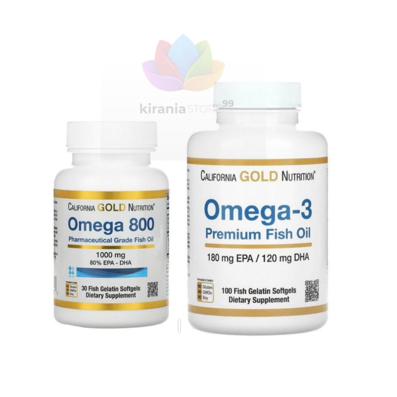 Jual california gold nutrition omega 3 premium fish oil 100 softgels | CGN omega 800 30 softgels ...
