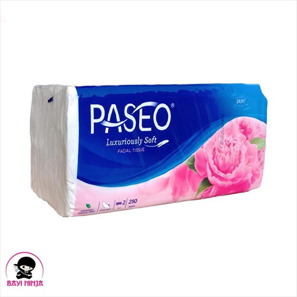 Jual PASEO Luxuriously Soft Facial Tissue Tisue wajah 250 Sheets 2 ply ...