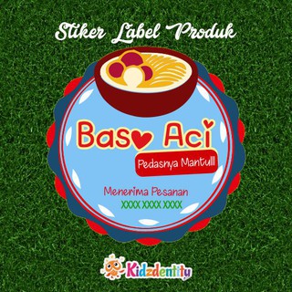 Jual STIKER LABEL PRODUK "BASO ACI" | Shopee Indonesia