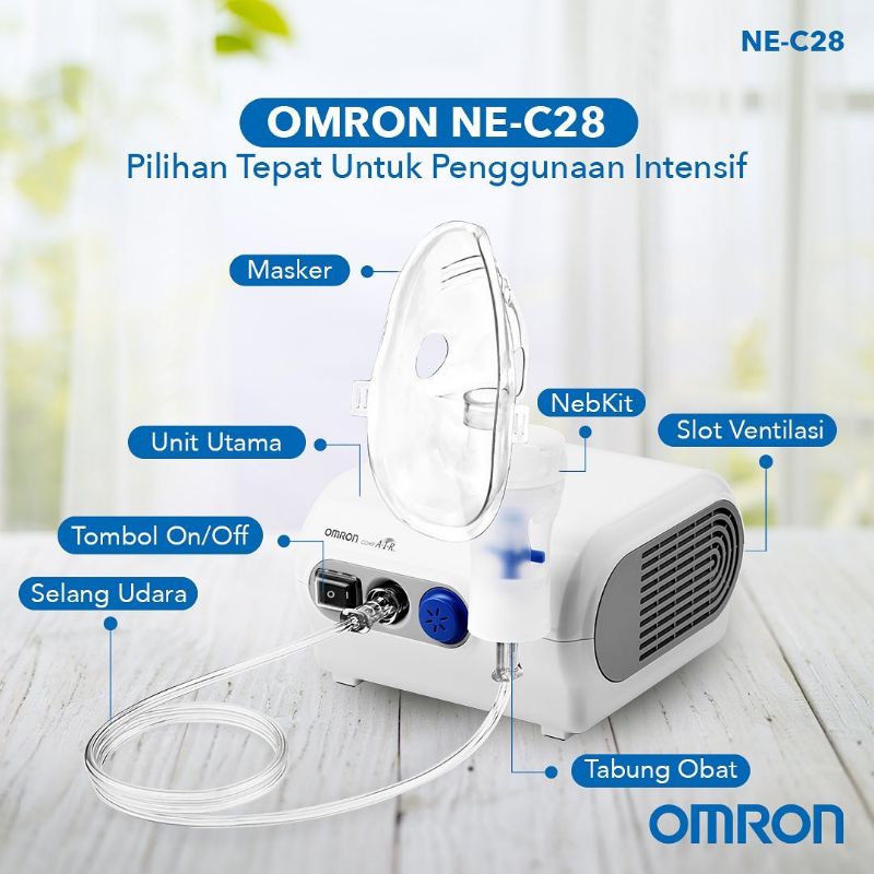 Jual Omron CompAir Compressor Nebulizer NE-C28 | Shopee Indonesia