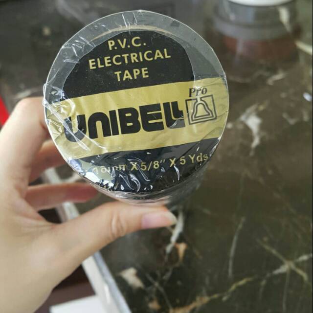 Jual Isolasi listrik pvc electric unibell 5/8"×5yd - electrical tape ...
