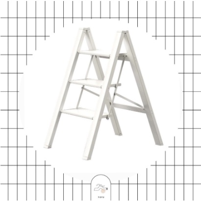 Jual TIDYU White Folding Step Ladder | Tangga Lipat | Shopee Indonesia