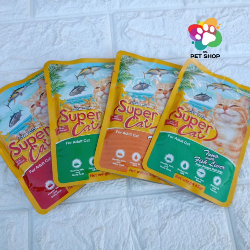 Jual Super Cat 85gr / Supercat Makanan Basah Kucing / Wet Food | Shopee ...