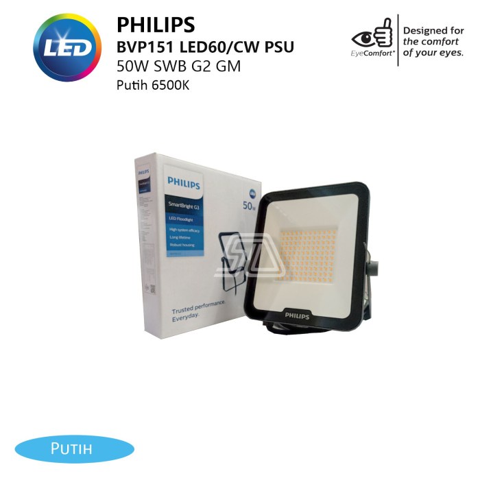 Jual Lampu Sorot BVP151 LED60/CW PSU 50W SWB G2 GM | Shopee Indonesia
